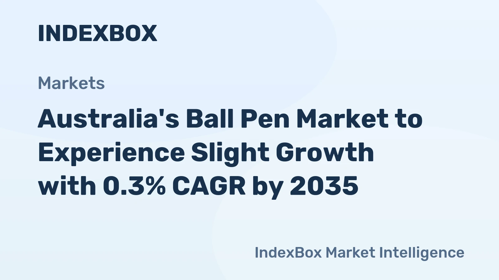 Australia's Ball Pen Market to Experience Slight Growth with 0.3% CAGR by 2035