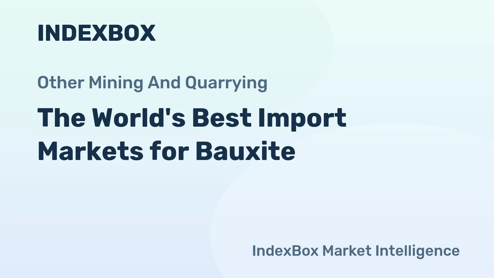 The World's Best Import Markets for Bauxite