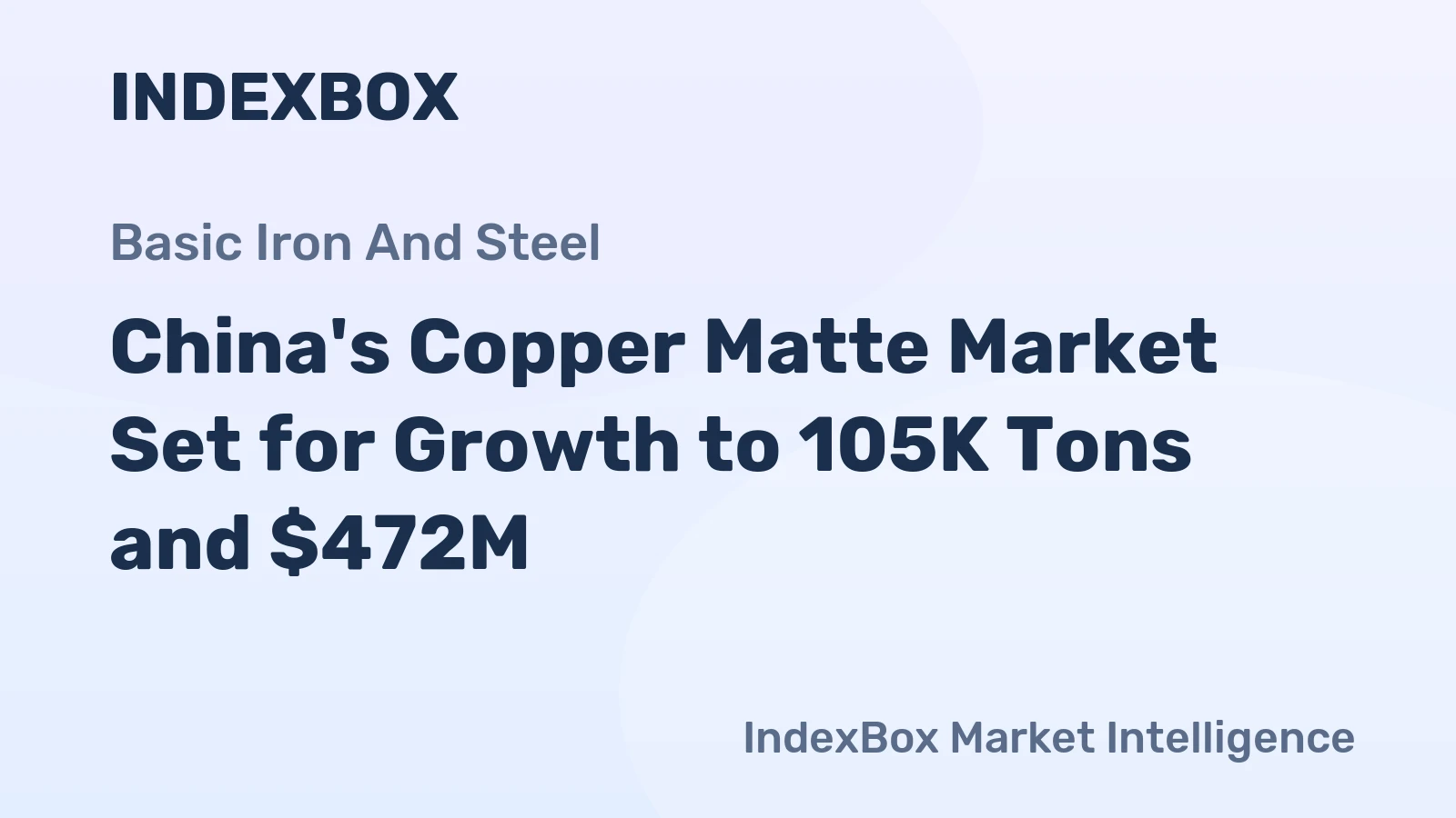 China's Copper Matte Market Set for Growth to 105K Tons and $472M