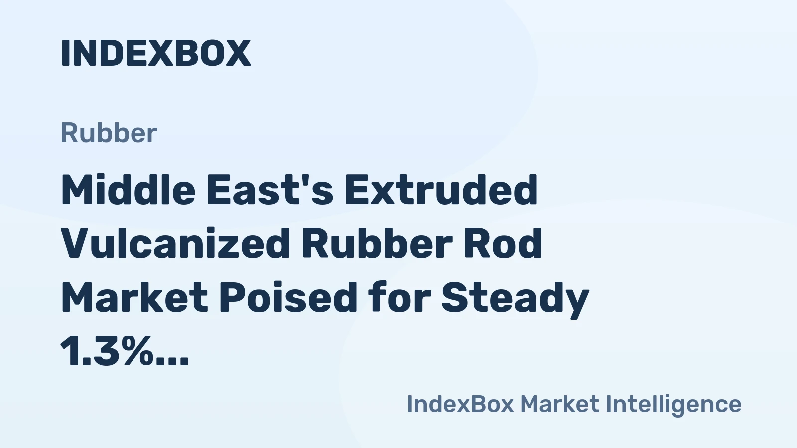 Middle East's Extruded Vulcanized Rubber Rod Market Poised for Steady 1.3% CAGR Growth Through 2035