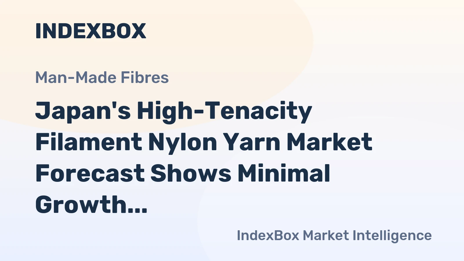 Japan's High-Tenacity Filament Nylon Yarn Market Forecast Shows Minimal Growth With a +0.1% CAGR