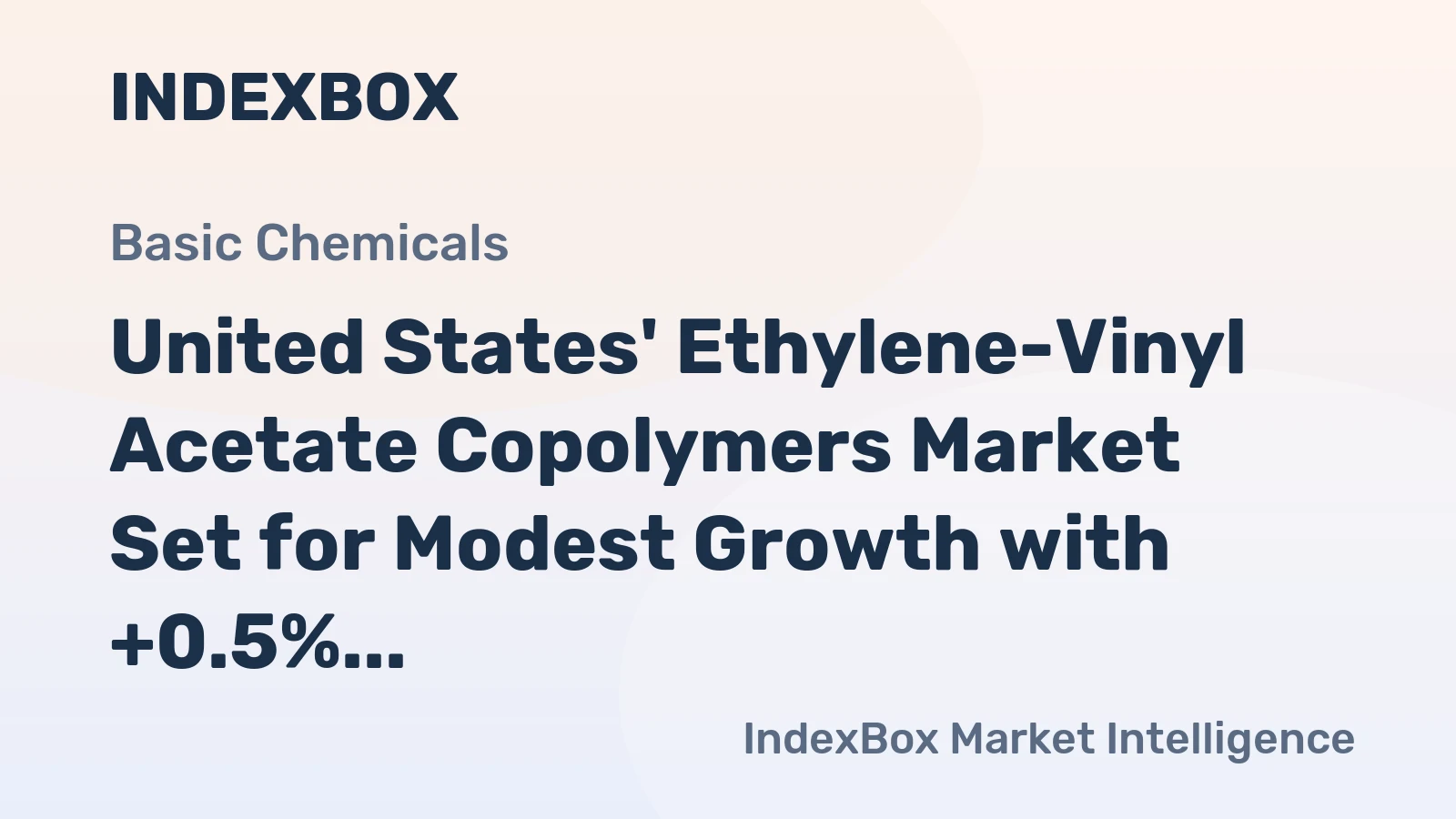 United States' Ethylene-Vinyl Acetate Copolymers Market Set for Modest Growth with +0.5% CAGR Through 2035