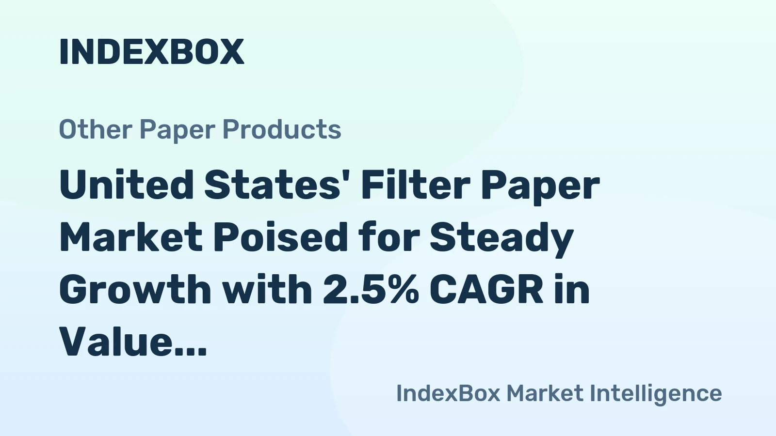 United States' Filter Paper Market Poised for Steady Growth with 2.5% CAGR in Value