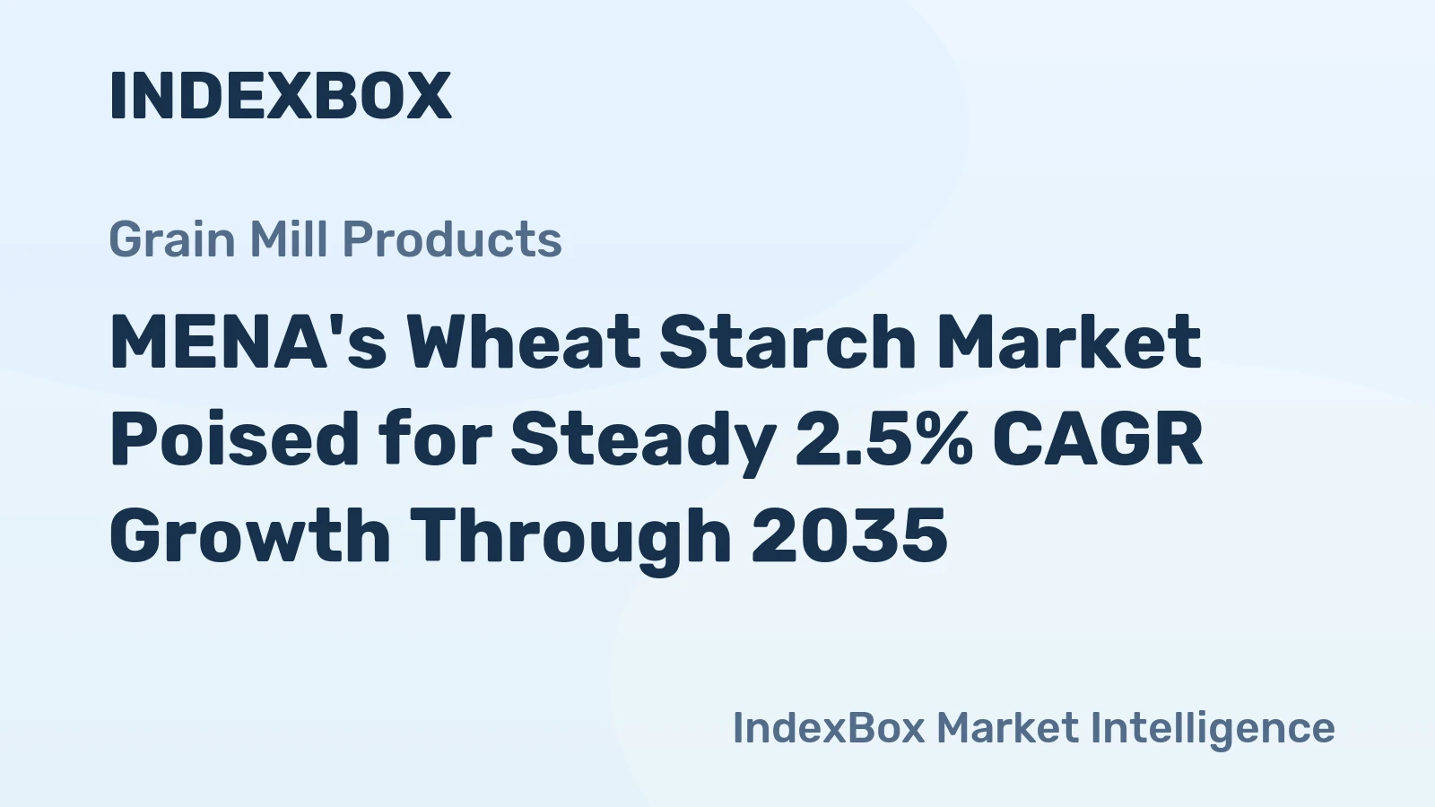 MENA's Wheat Starch Market Poised for Steady 2.5% CAGR Growth Through 2035