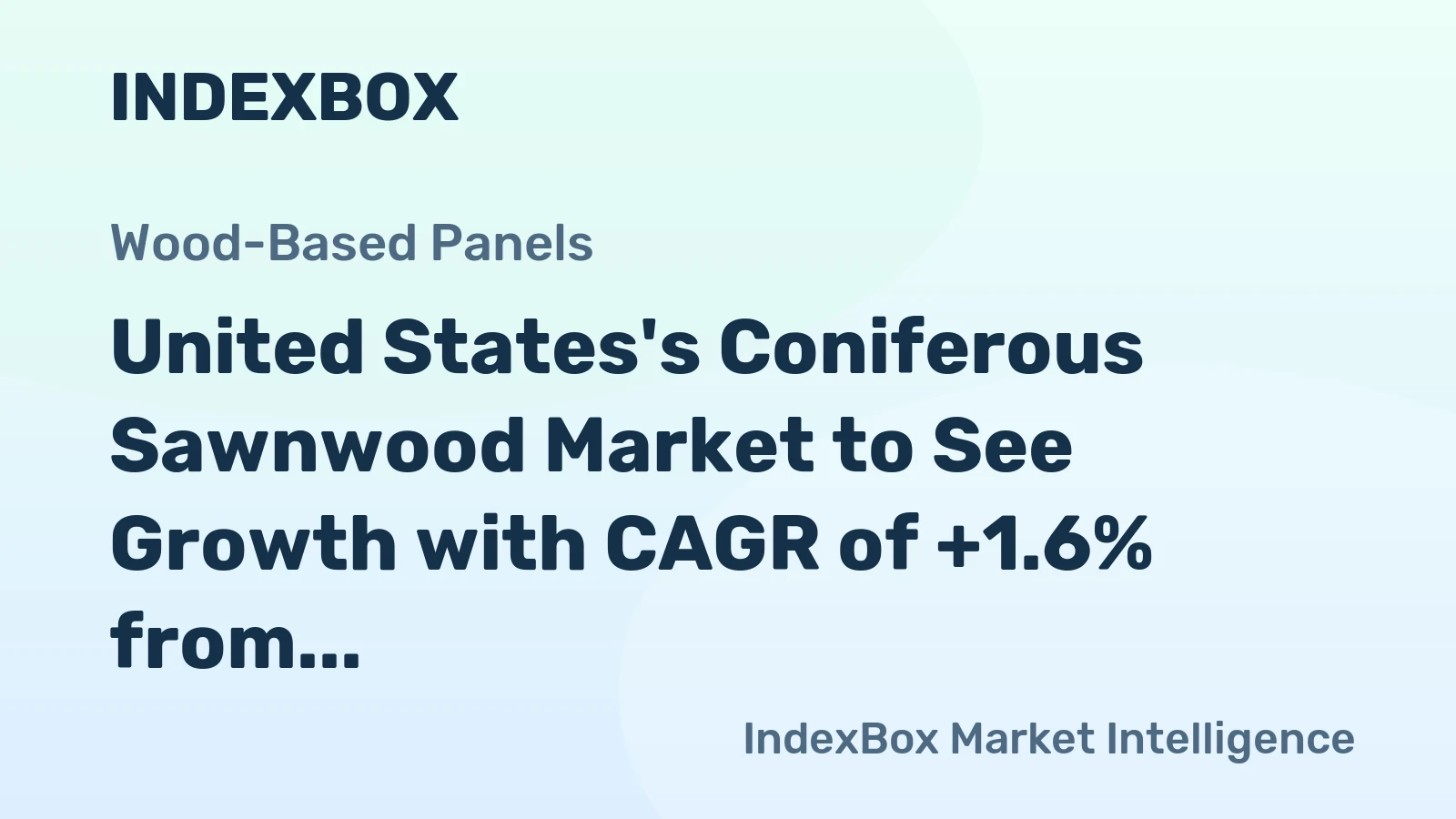 United States's Coniferous Sawnwood Market to See Growth with CAGR of +1.6% from 2024-2035