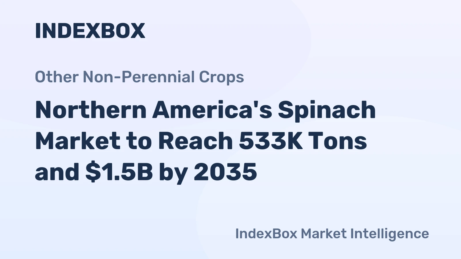 Northern America's Spinach Market to Reach 533K Tons and $1.5B by 2035