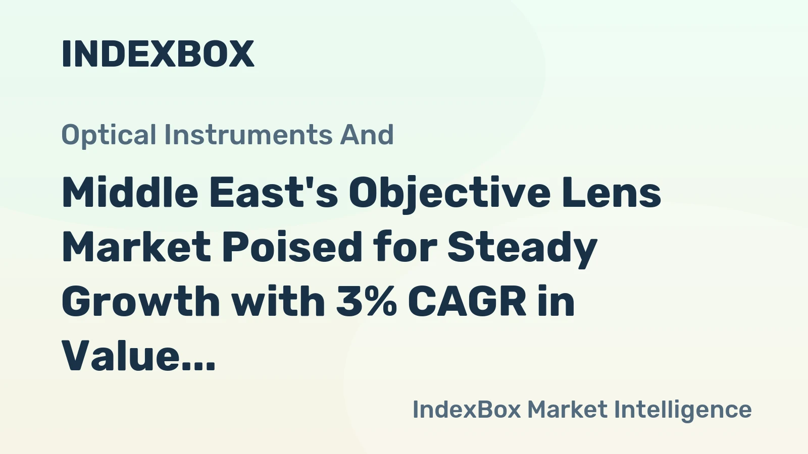 Middle East's Objective Lens Market Poised for Steady Growth with 3% CAGR in Value Through 2035