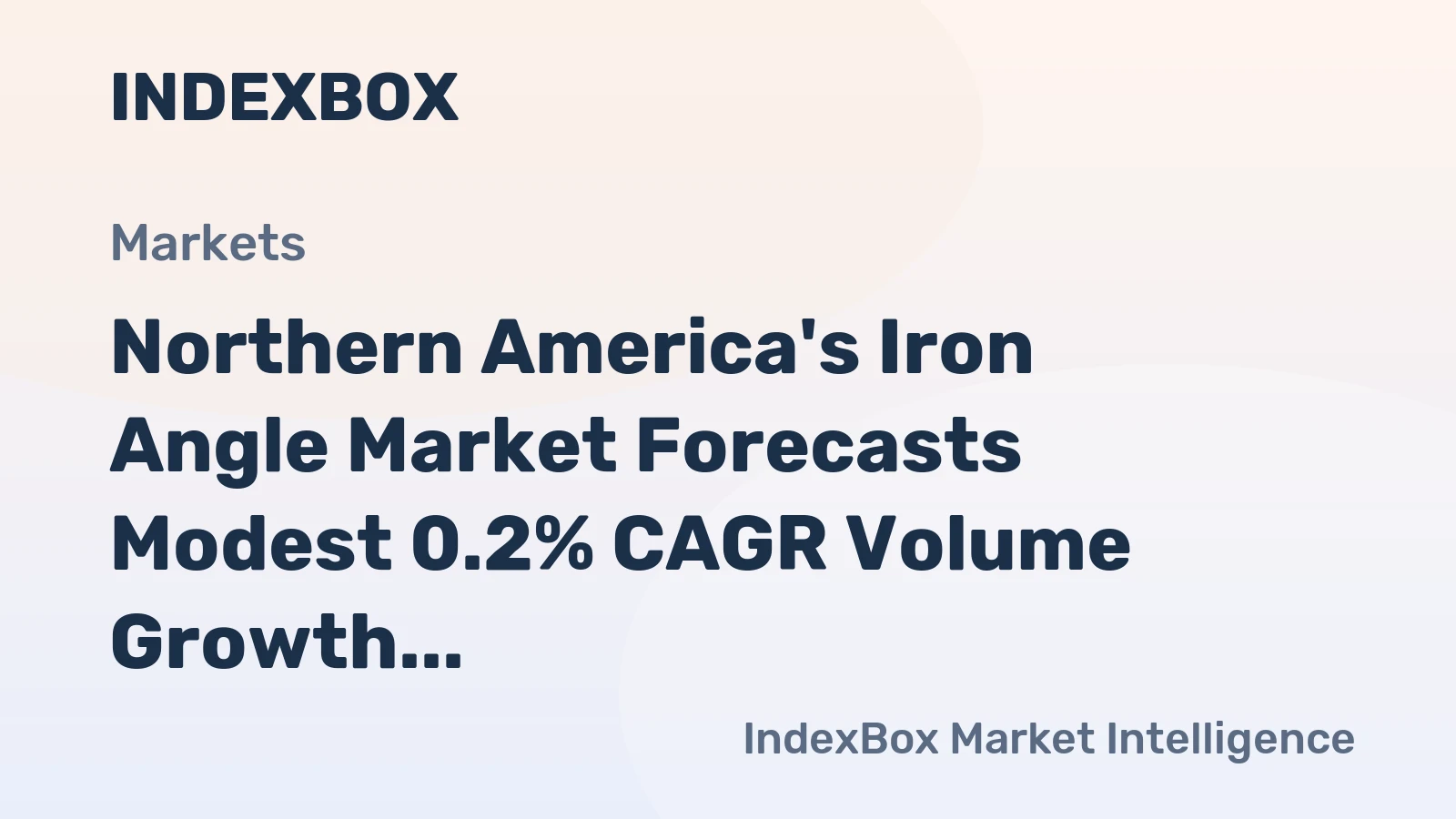 Northern America's Iron Angle Market Forecasts Modest 0.2% CAGR Volume Growth Through 2035