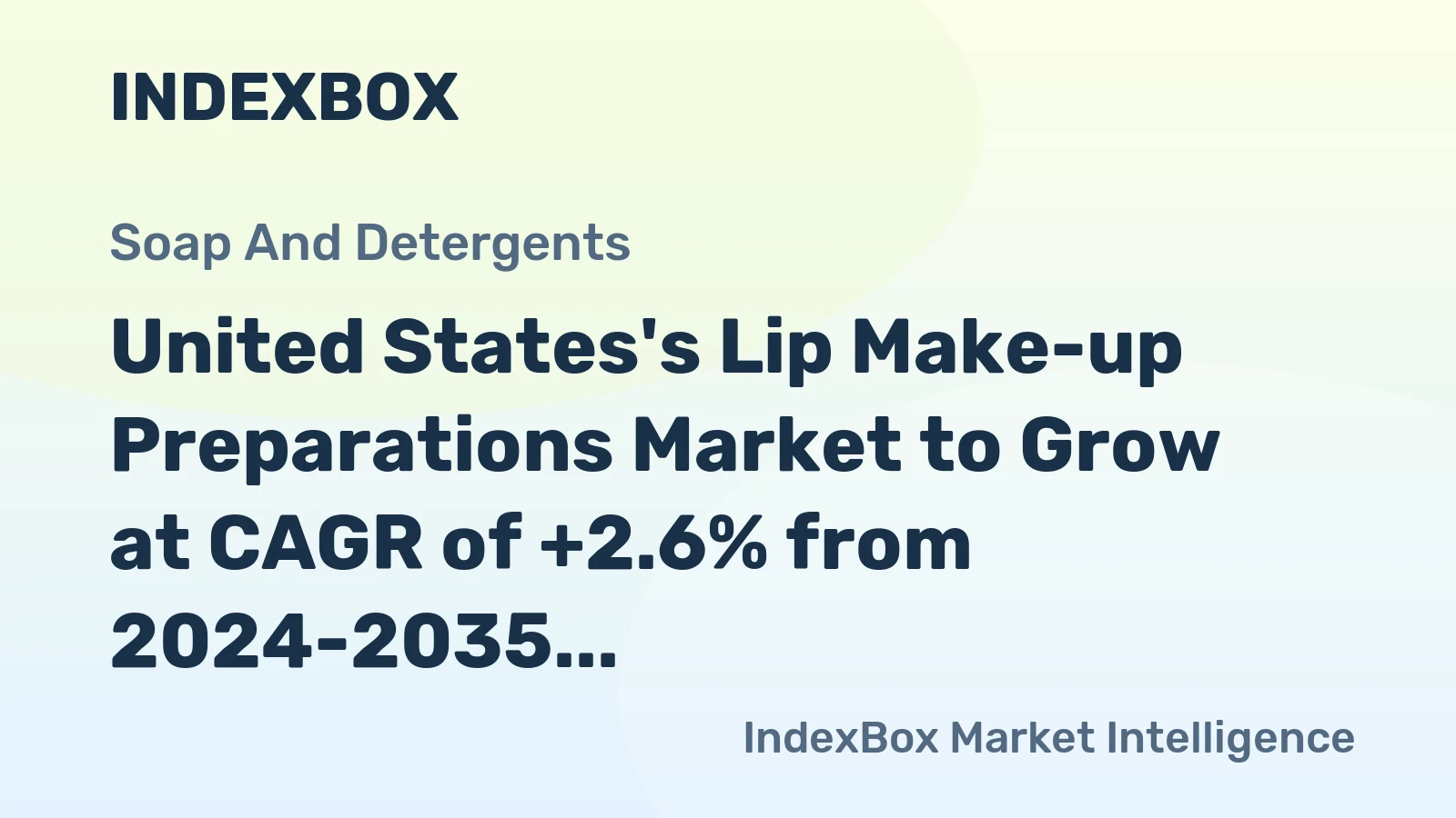 United States's Lip Make-up Preparations Market to Grow at CAGR of +2.6% from 2024-2035, Reaching 30K Tons