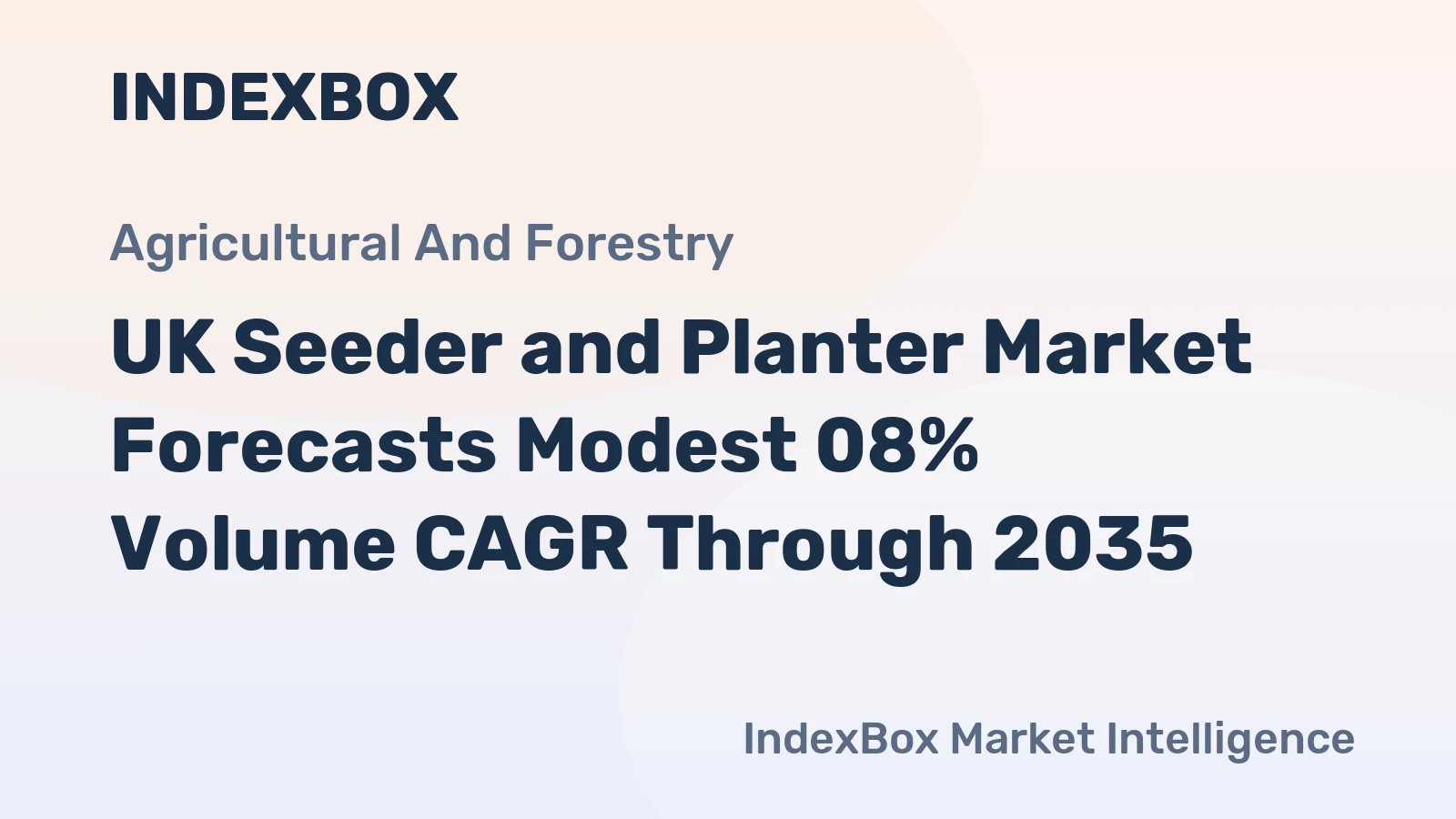UK Seeder and Planter Market Forecasts Modest 08% Volume CAGR Through 2035