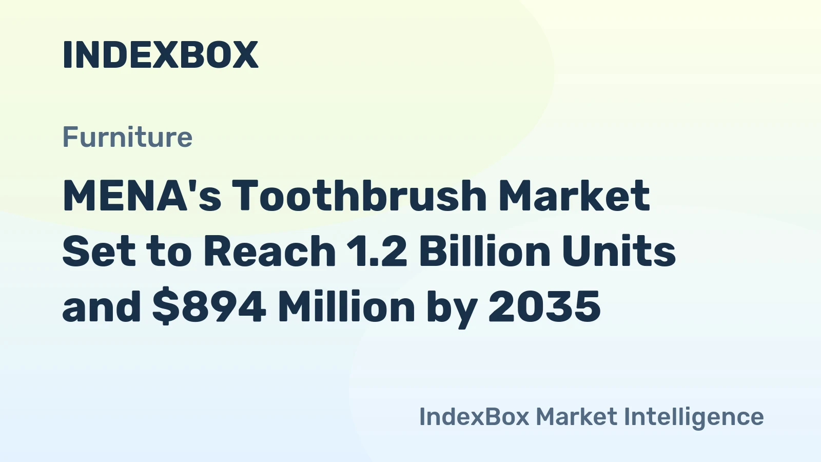 MENA's Toothbrush Market Set to Reach 1.2 Billion Units and $894 Million by 2035