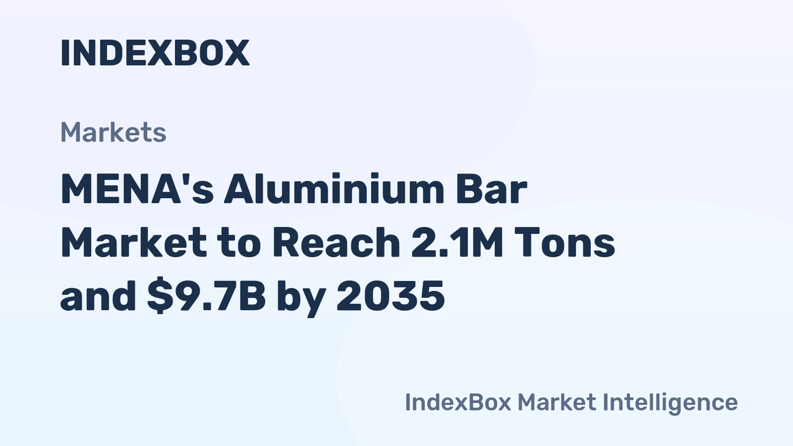 MENA's Aluminium Bar Market to Reach 2.1M Tons and $9.7B by 2035