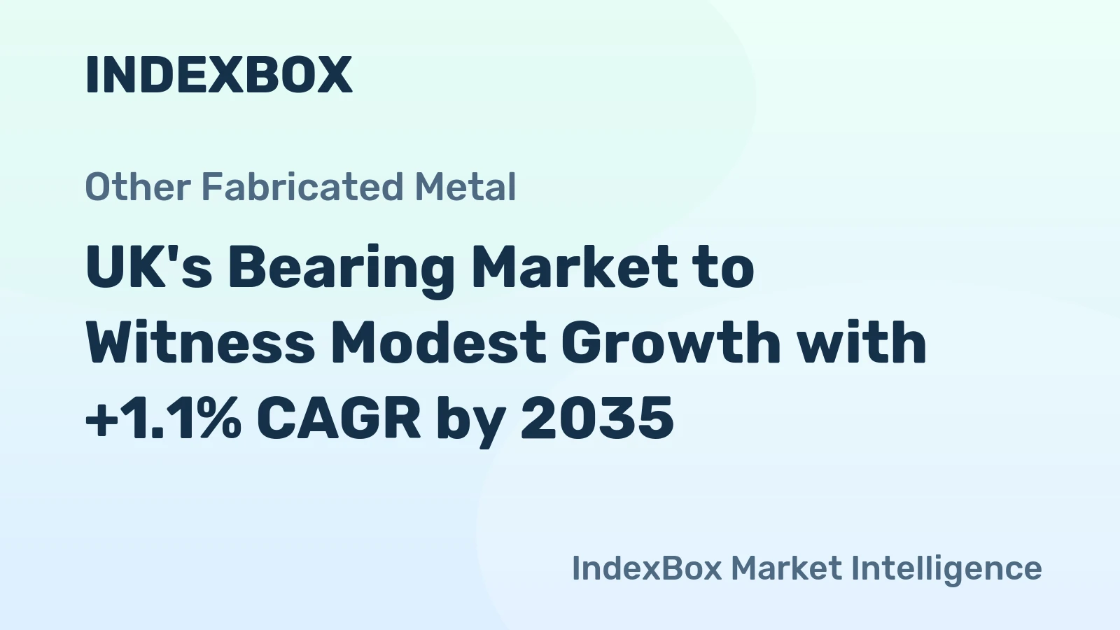 UK's Bearing Market to Witness Modest Growth with +1.1% CAGR by 2035