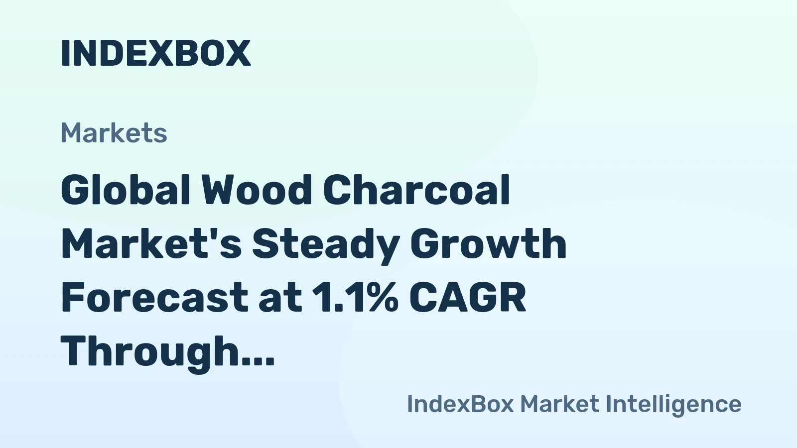 Global Wood Charcoal Market's Steady Growth Forecast at 1.1% CAGR Through 2035
