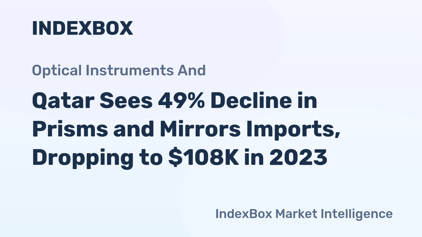 Qatar Sees 49% Decline in Prisms and Mirrors Imports, Dropping to $108K in 2023