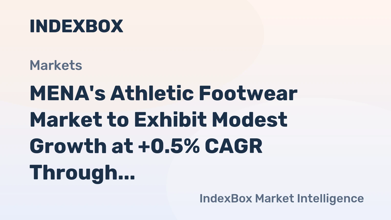 MENA's Athletic Footwear Market to Exhibit Modest Growth at +0.5% CAGR Through 2035