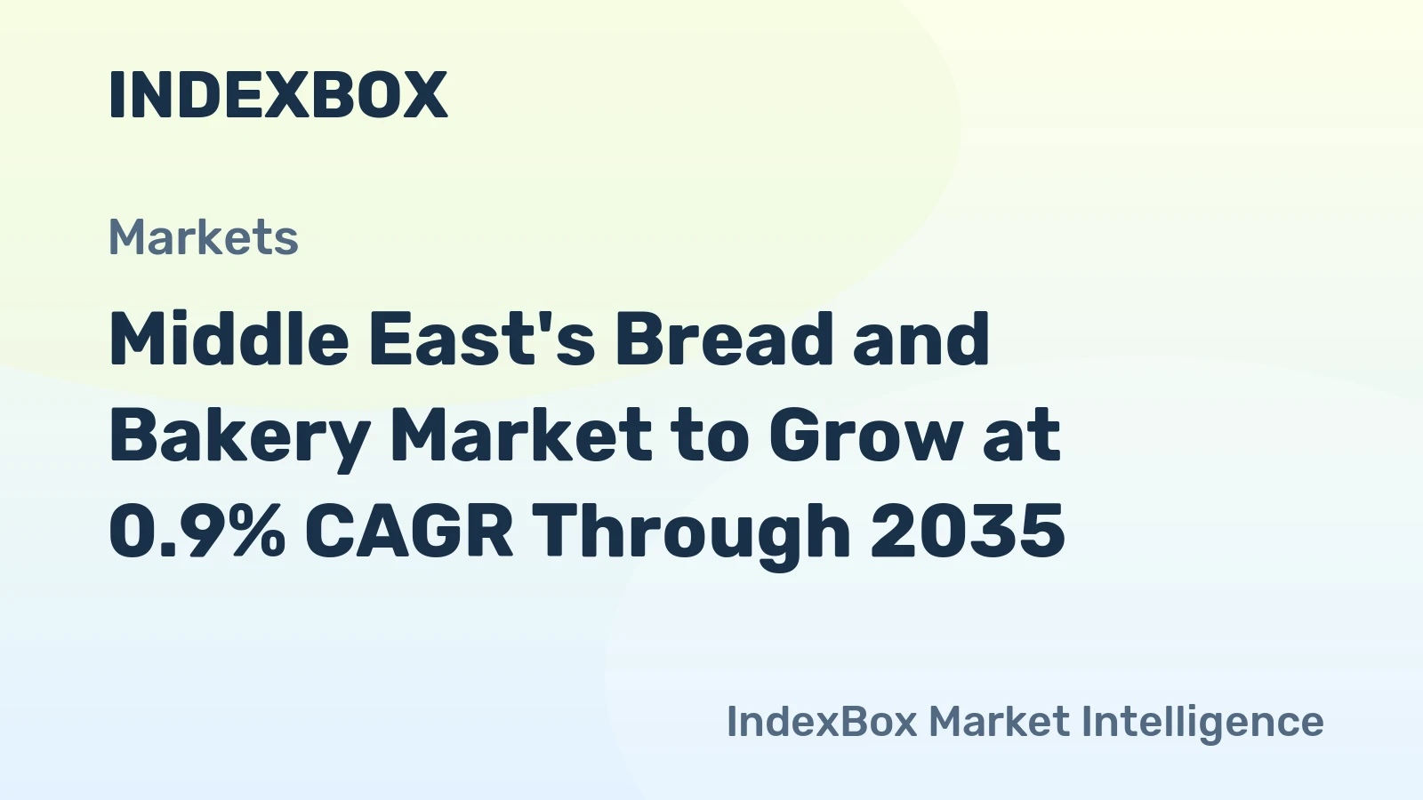Middle East's Bread and Bakery Market to Grow at 0.9% CAGR Through 2035