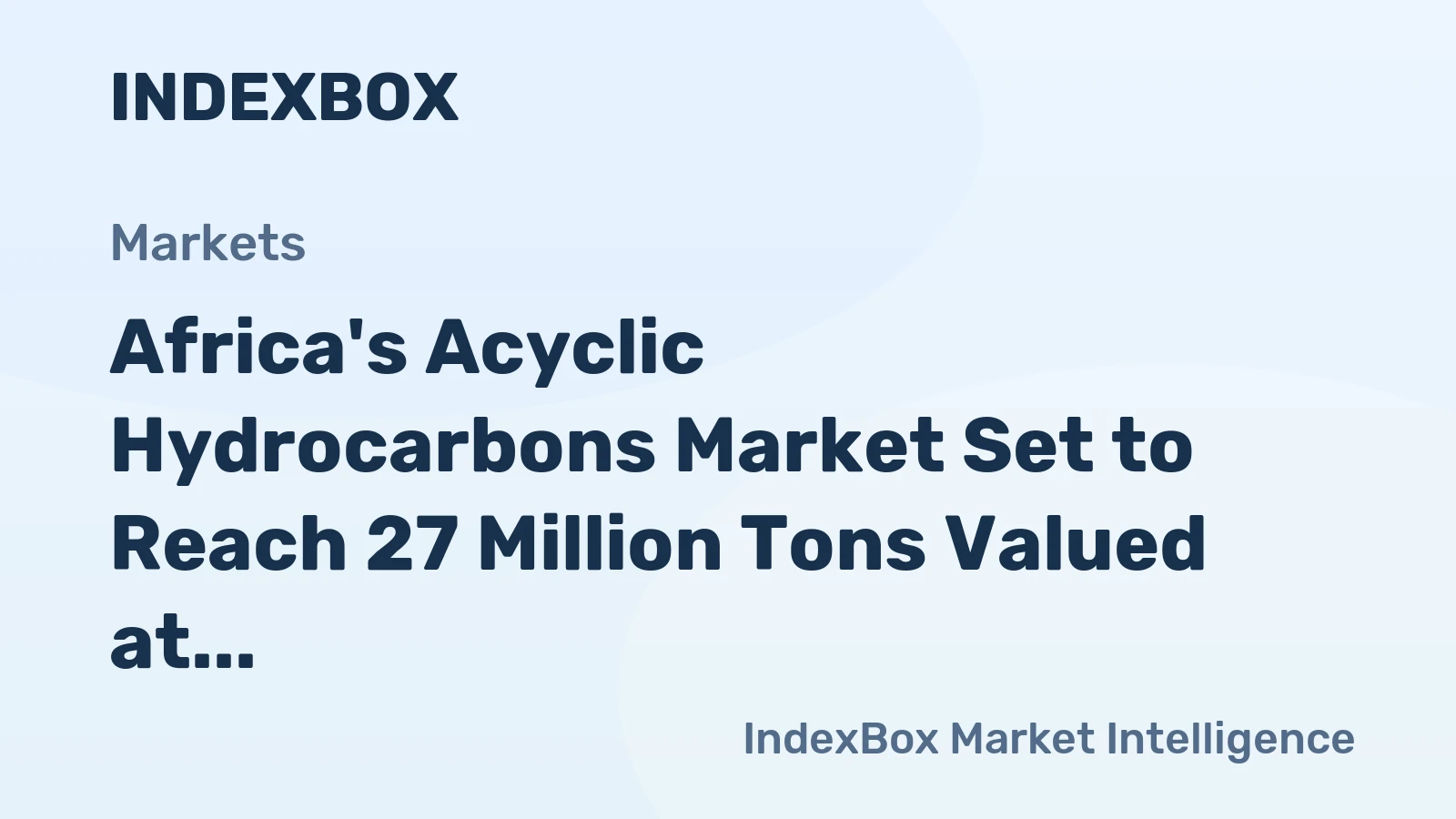 Africa's Acyclic Hydrocarbons Market Set to Reach 27 Million Tons Valued at $20.9 Billion by 2035