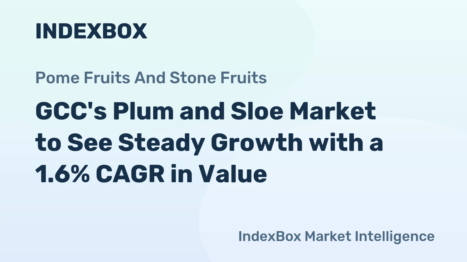 GCC's Plum and Sloe Market to See Steady Growth with a 1.6% CAGR in Value