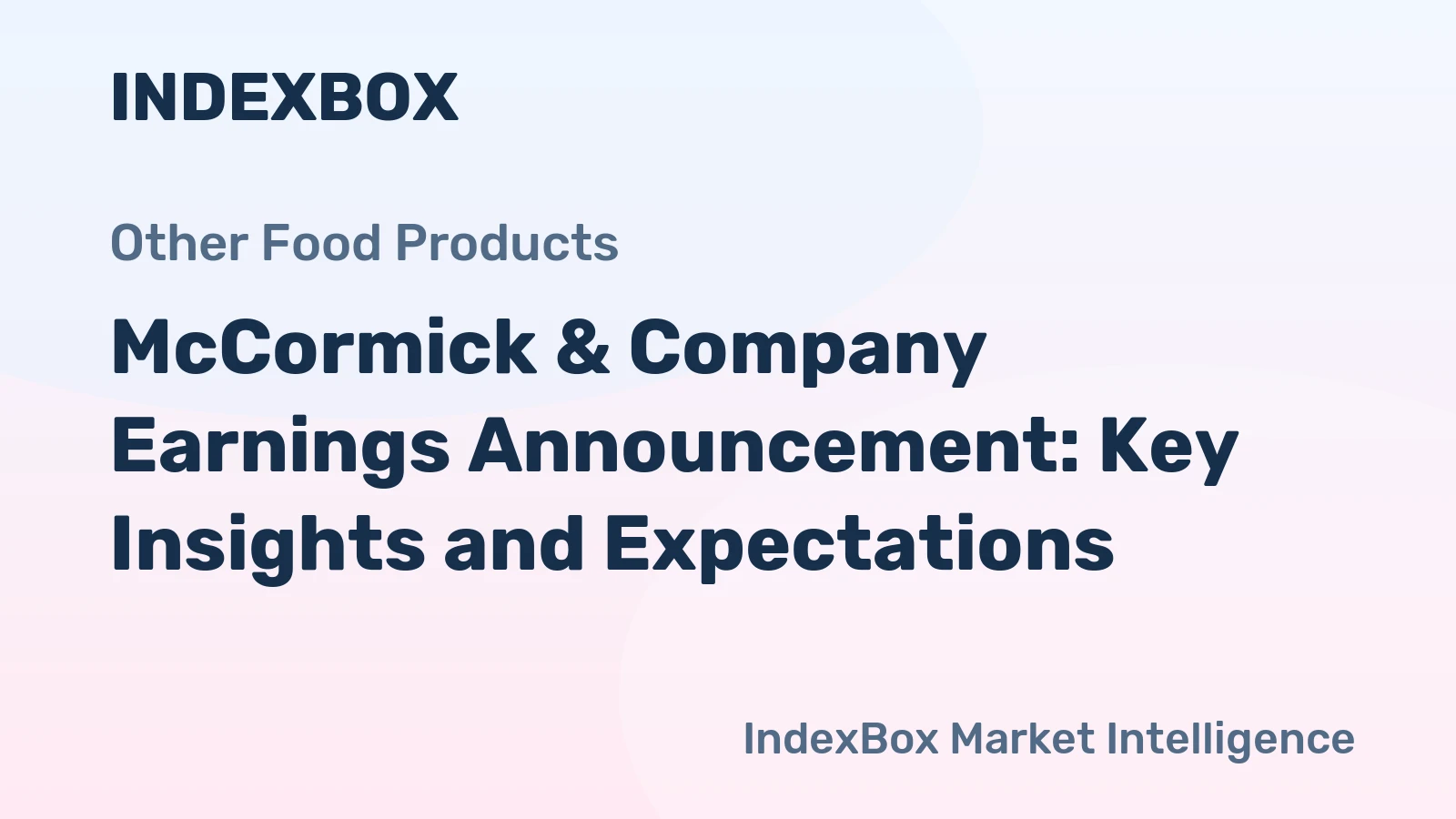 McCormick & Company Earnings Announcement: Key Insights and Expectations