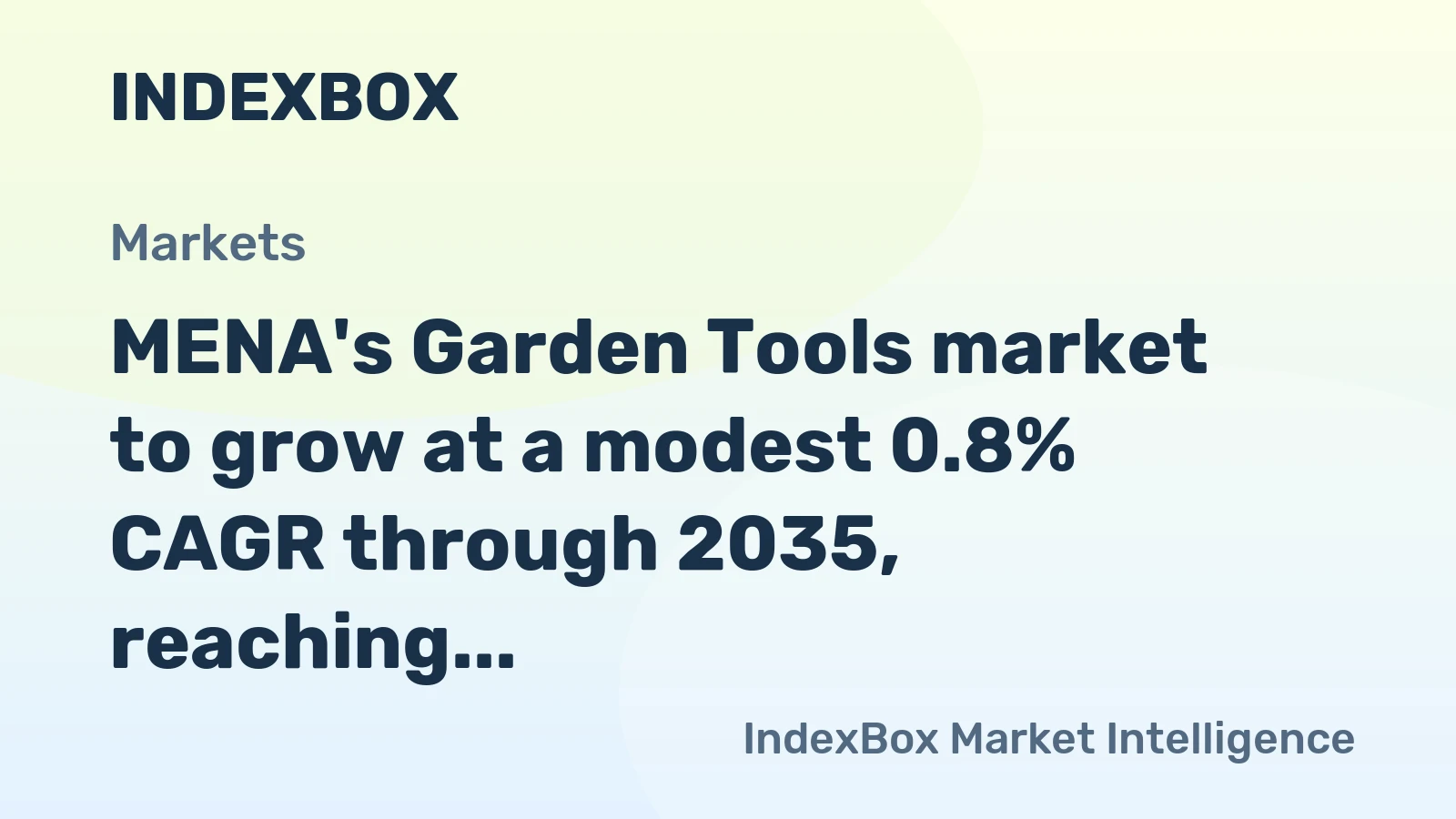 MENA's Garden Tools market to grow at a modest 0.8% CAGR through 2035, reaching $72M, driven by steady regional demand.