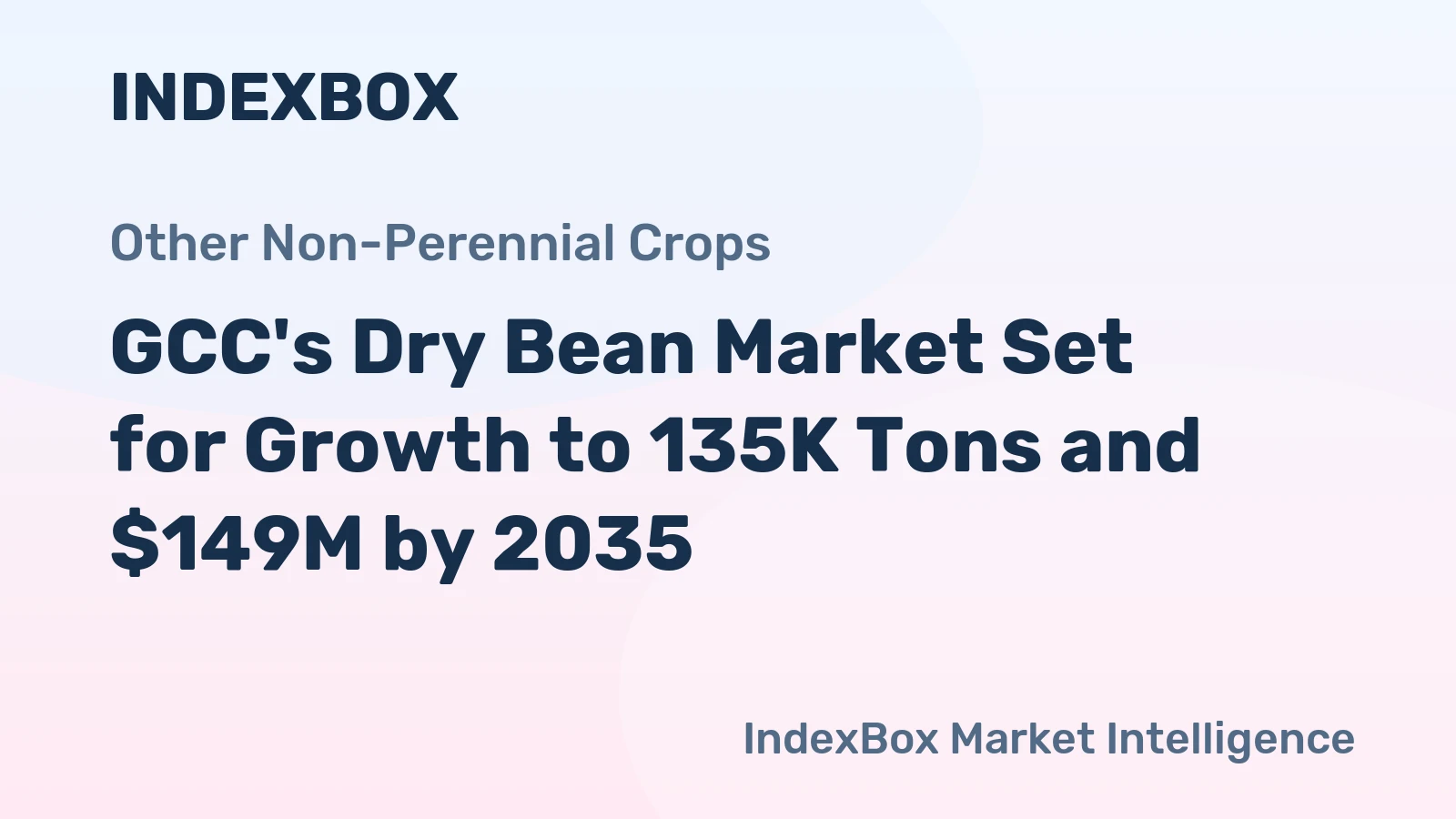 GCC's Dry Bean Market Set for Growth to 135K Tons and $149M by 2035