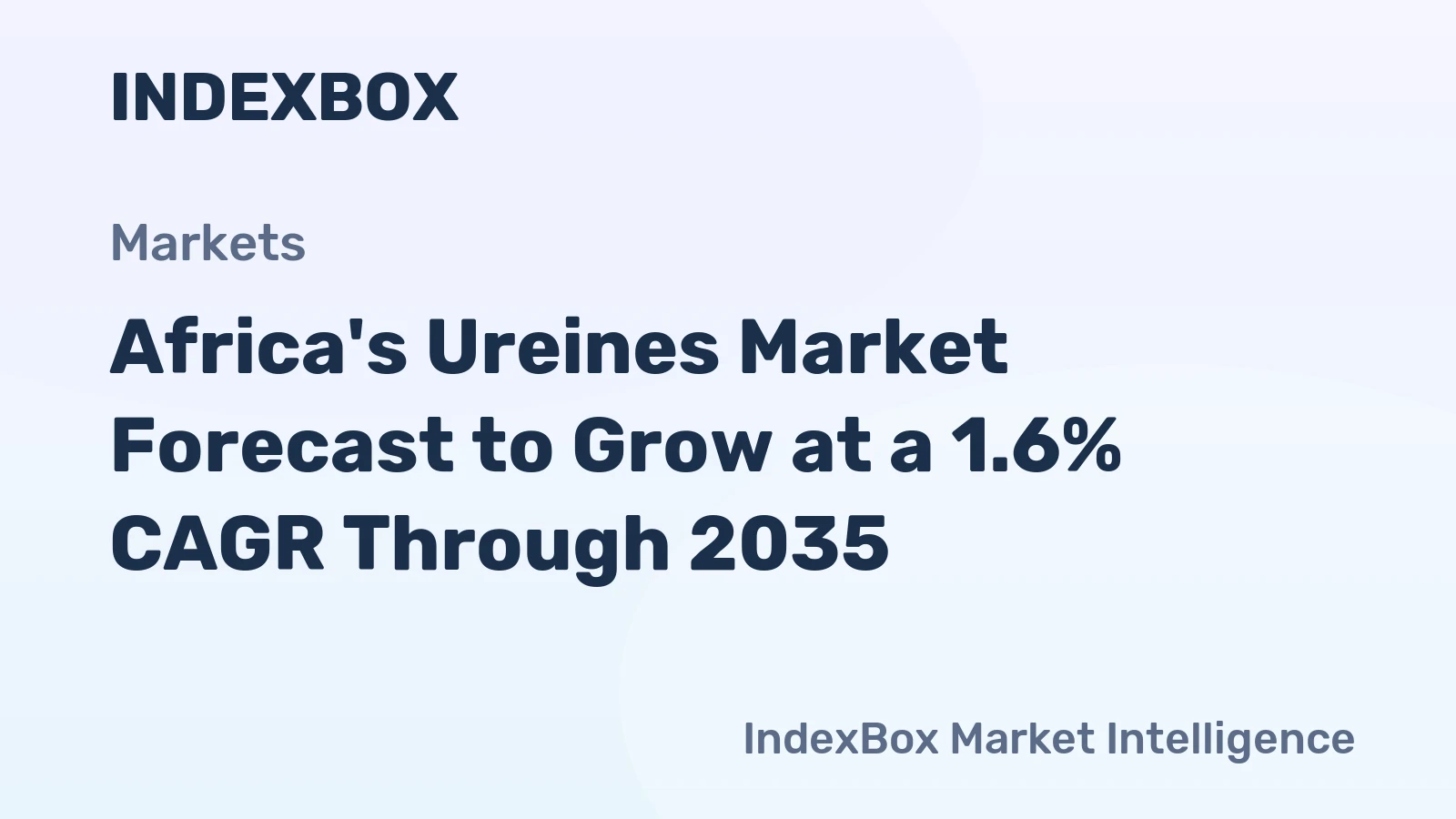 Africa's Ureines Market Forecast to Grow at a 1.6% CAGR Through 2035