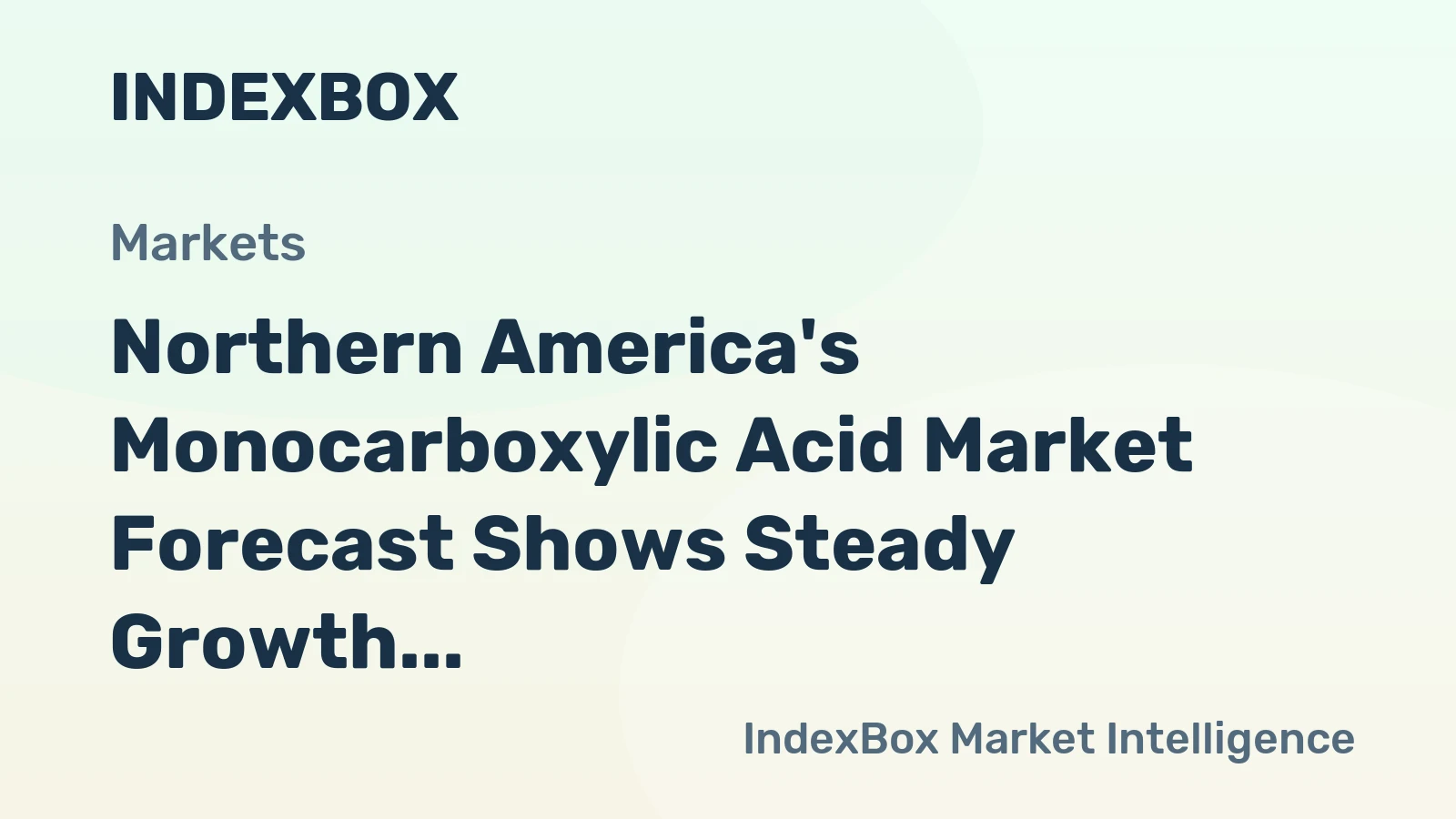 Northern America's Monocarboxylic Acid Market Forecast Shows Steady Growth With 0.6% CAGR Through 2035