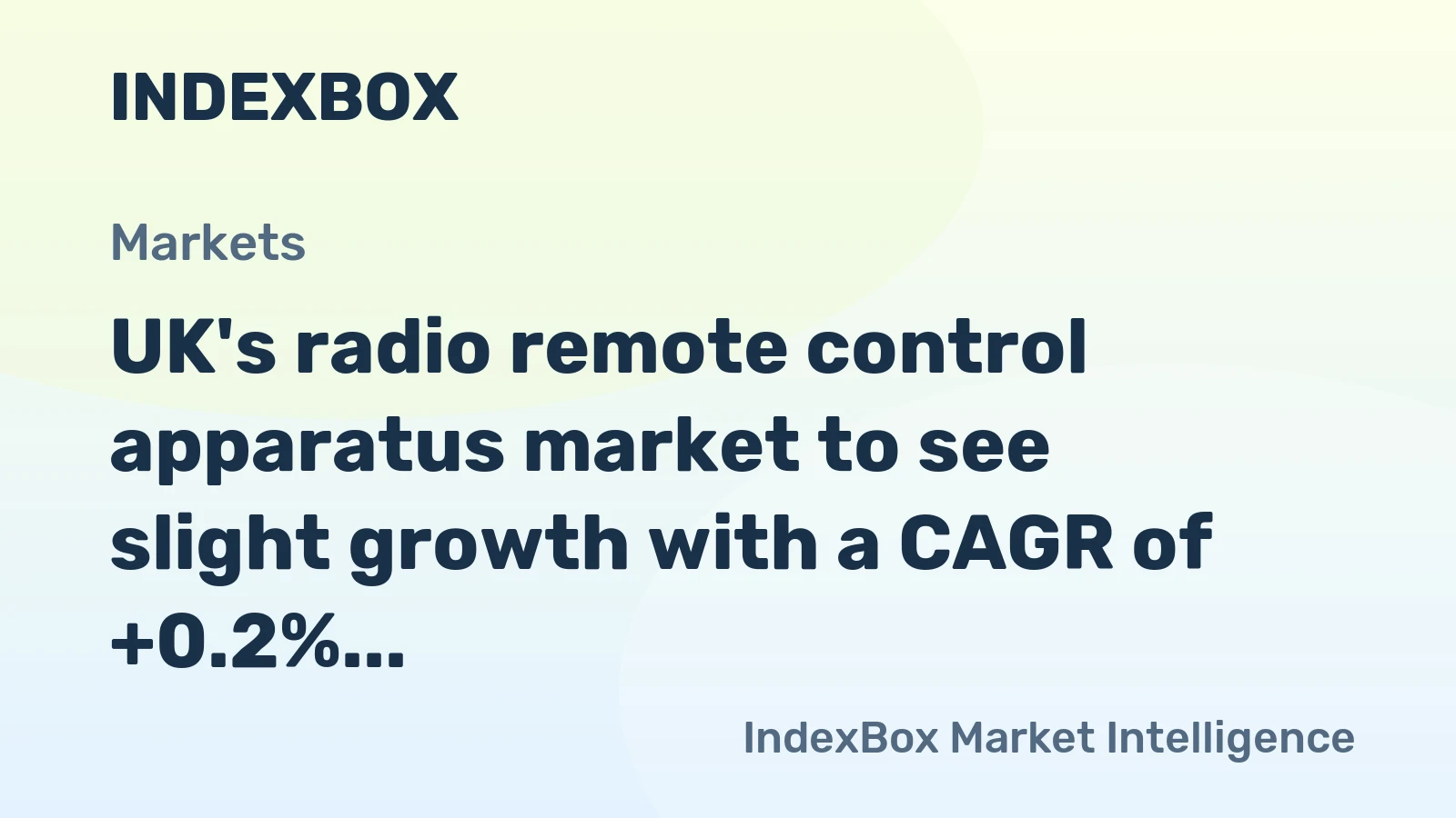 UK's radio remote control apparatus market to see slight growth with a CAGR of +0.2% from 2024-2035