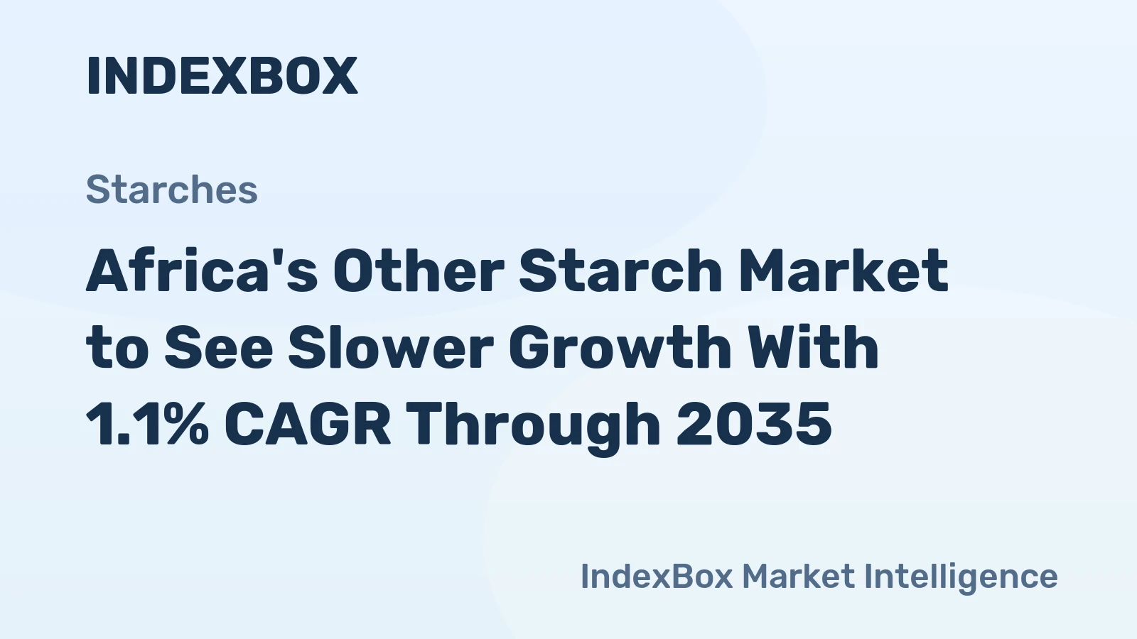 Africa's Other Starch Market to See Slower Growth With 1.1% CAGR Through 2035