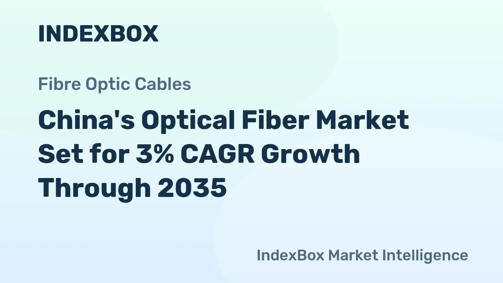 China's Optical Fiber Market Set for 3% CAGR Growth Through 2035