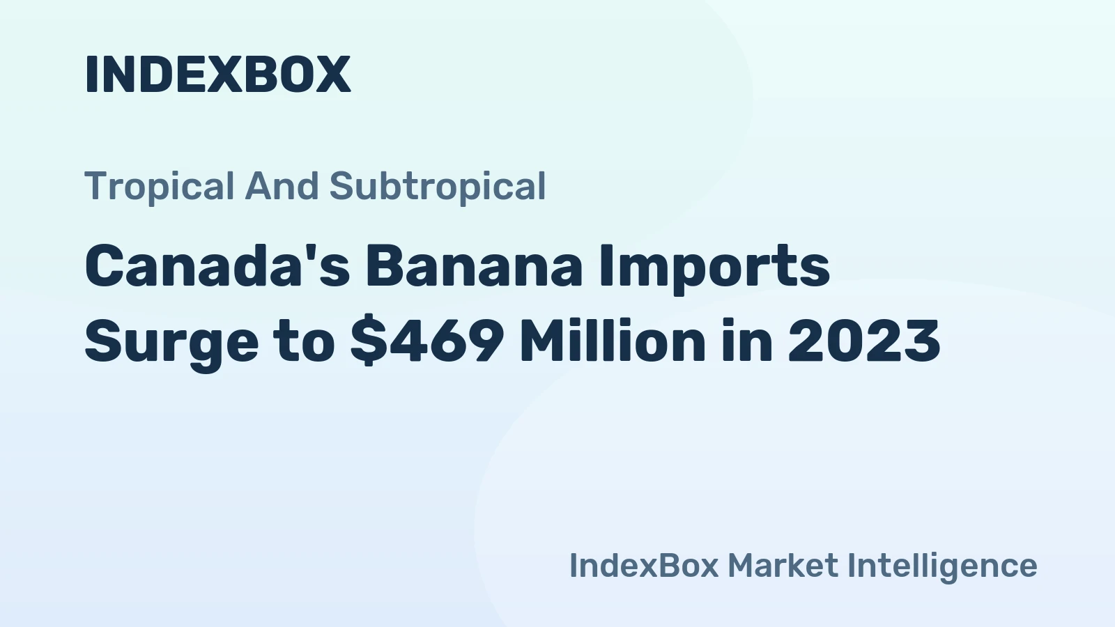 Canada's Banana Imports Surge to $469 Million in 2023