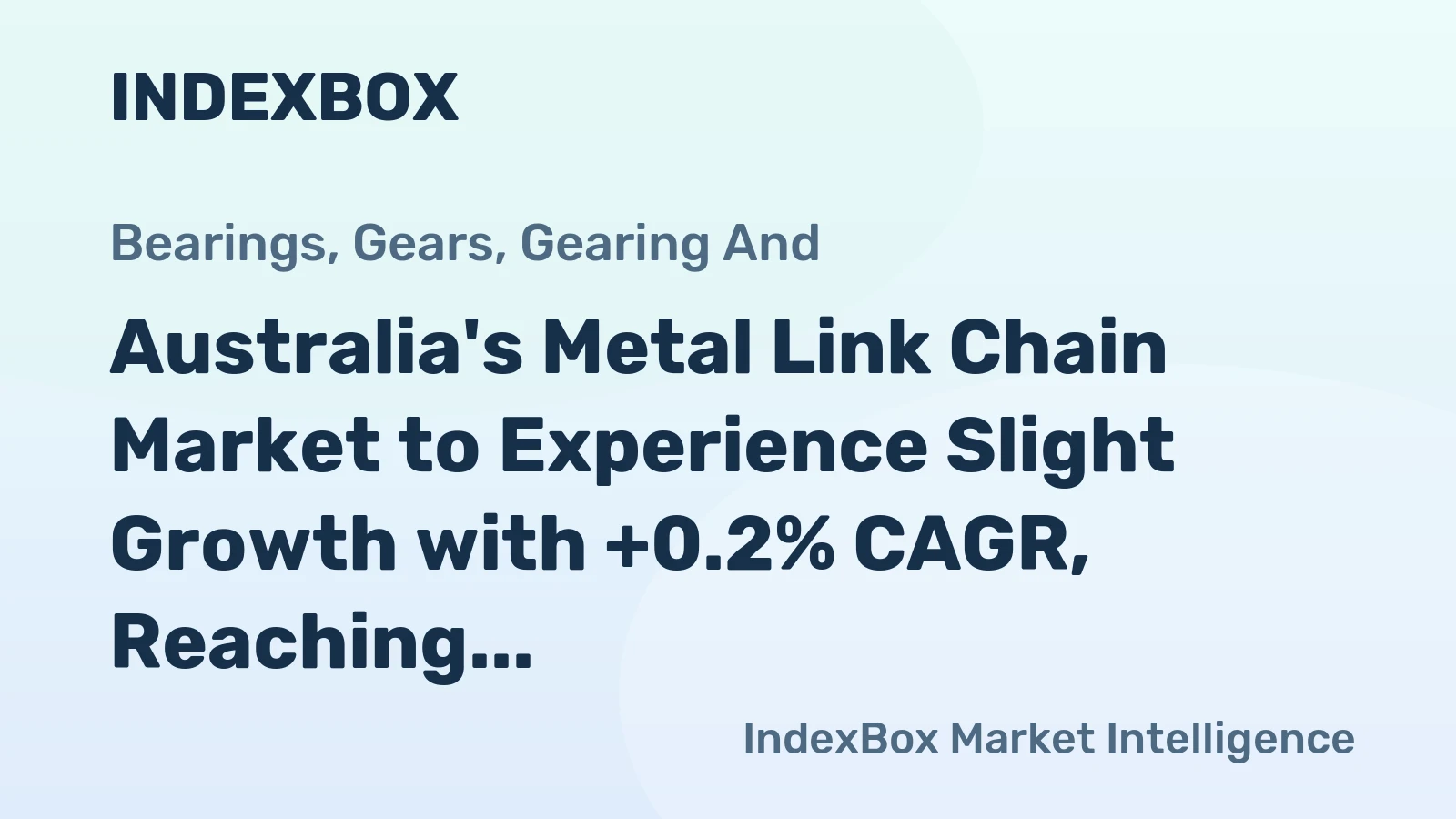 Australia's Metal Link Chain Market to Experience Slight Growth with +0.2% CAGR, Reaching 17K tons by 2035