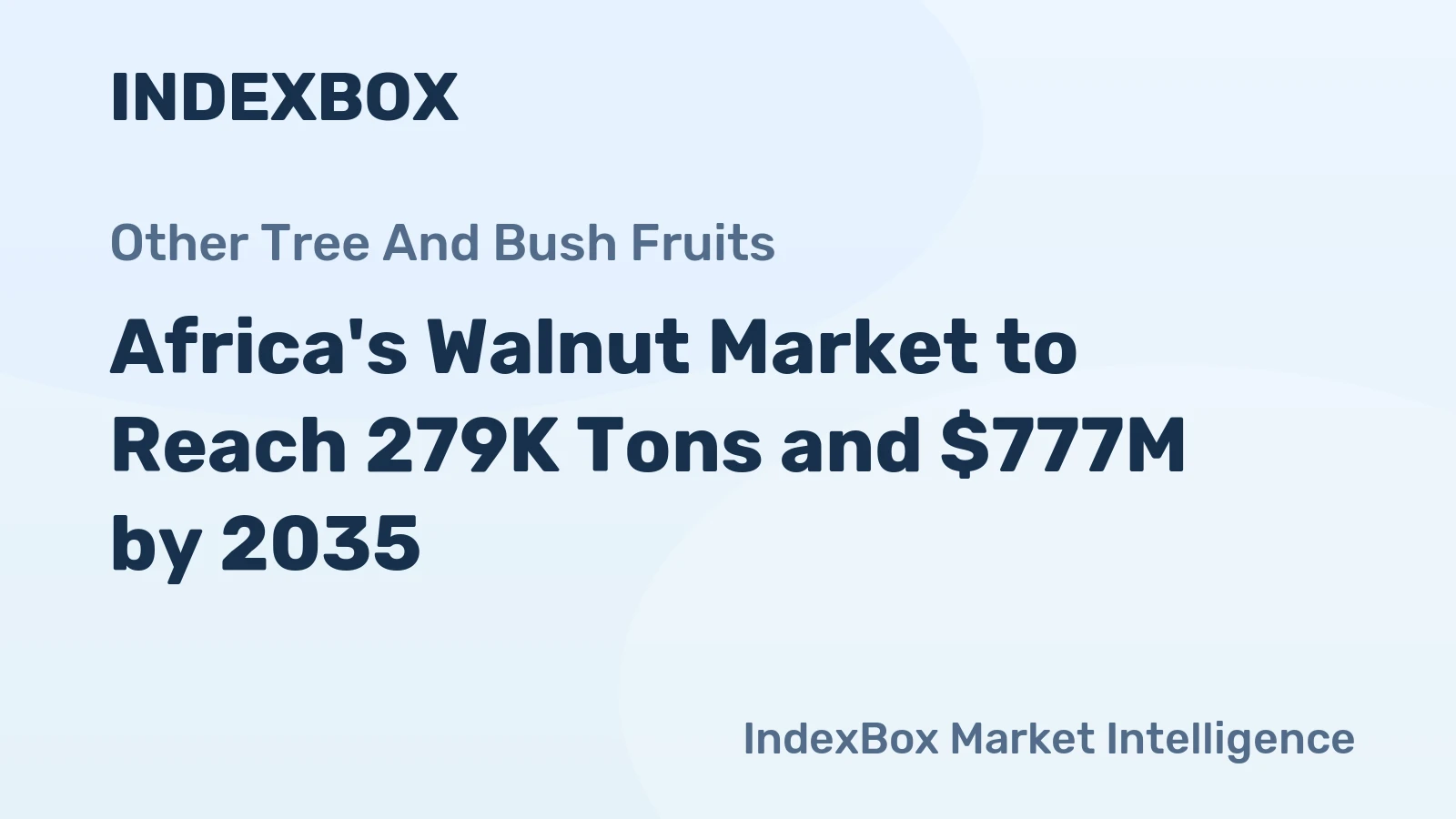 Africa's Walnut Market to Reach 279K Tons and $777M by 2035