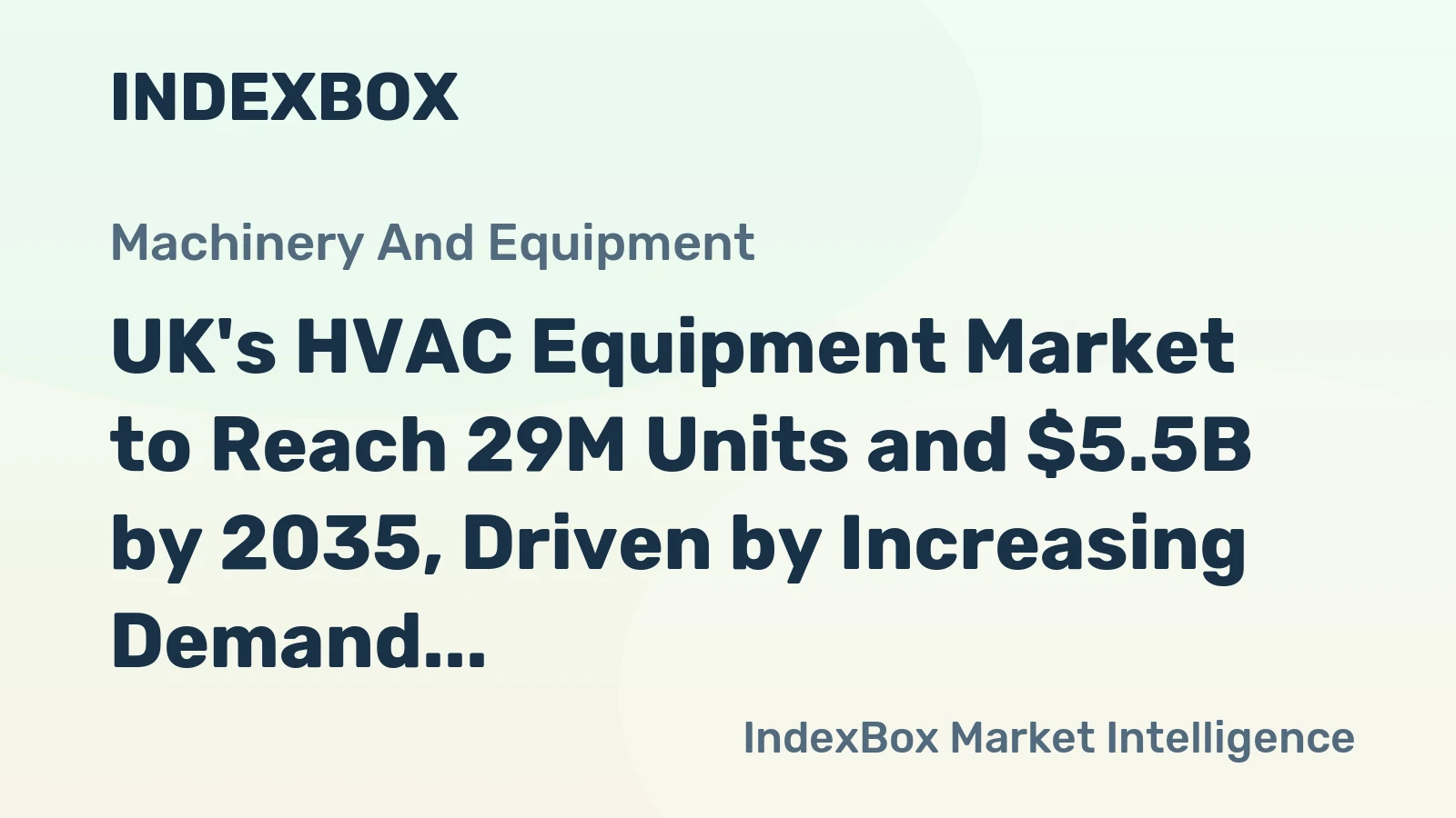 UK's HVAC Equipment Market to Reach 29M Units and $5.5B by 2035, Driven by Increasing Demand
