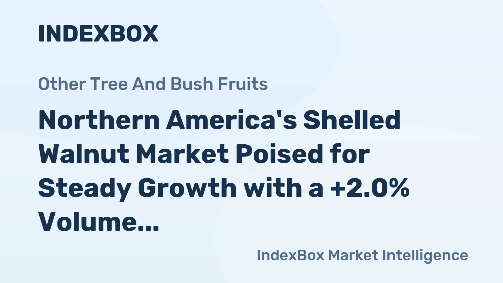 Northern America's Shelled Walnut Market Poised for Steady Growth with a +2.0% Volume CAGR