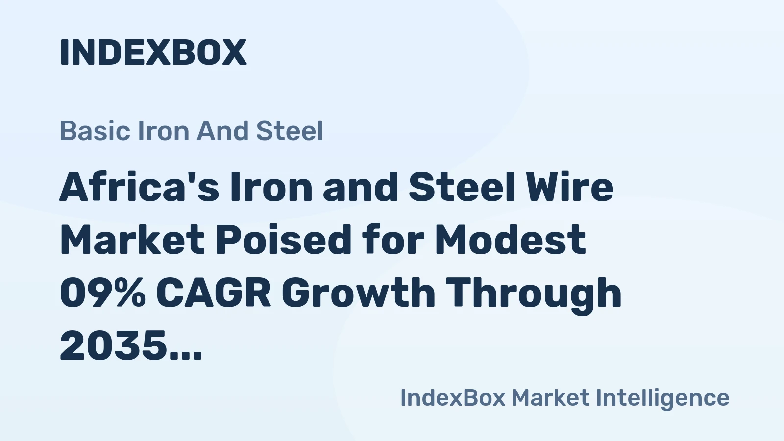 Africa's Iron and Steel Wire Market Poised for Modest 09% CAGR Growth Through 2035