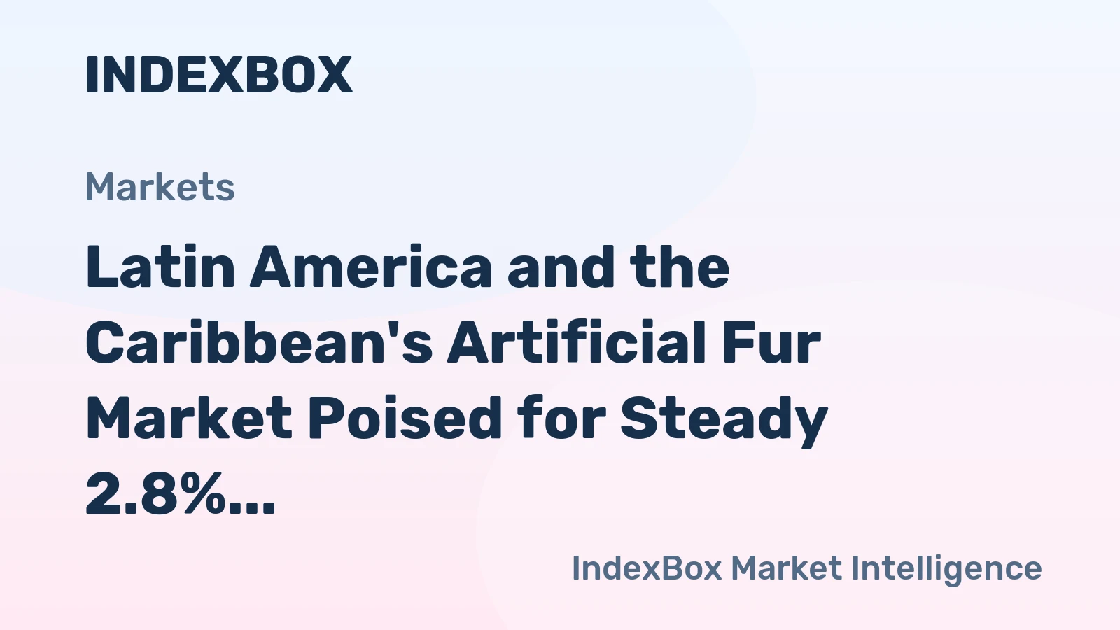 Latin America and the Caribbean's Artificial Fur Market Poised for Steady 2.8% CAGR Growth Through 2035