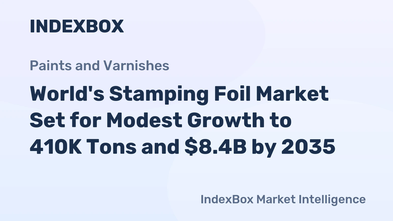 World's Stamping Foil Market Set for Modest Growth to 410K Tons and $8.4B by 2035