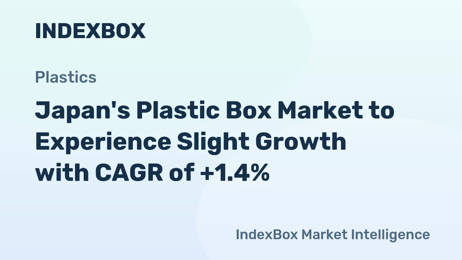 Japan's Plastic Box Market to Experience Slight Growth with CAGR of +1.4%