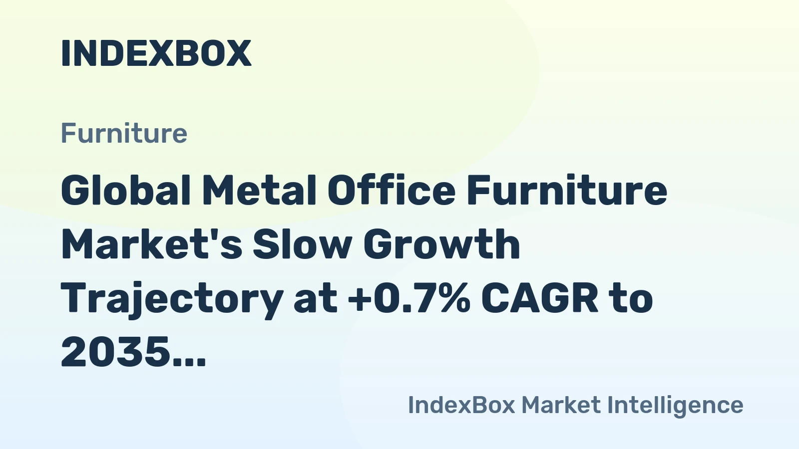 Global Metal Office Furniture Market's Slow Growth Trajectory at +0.7% CAGR to 2035