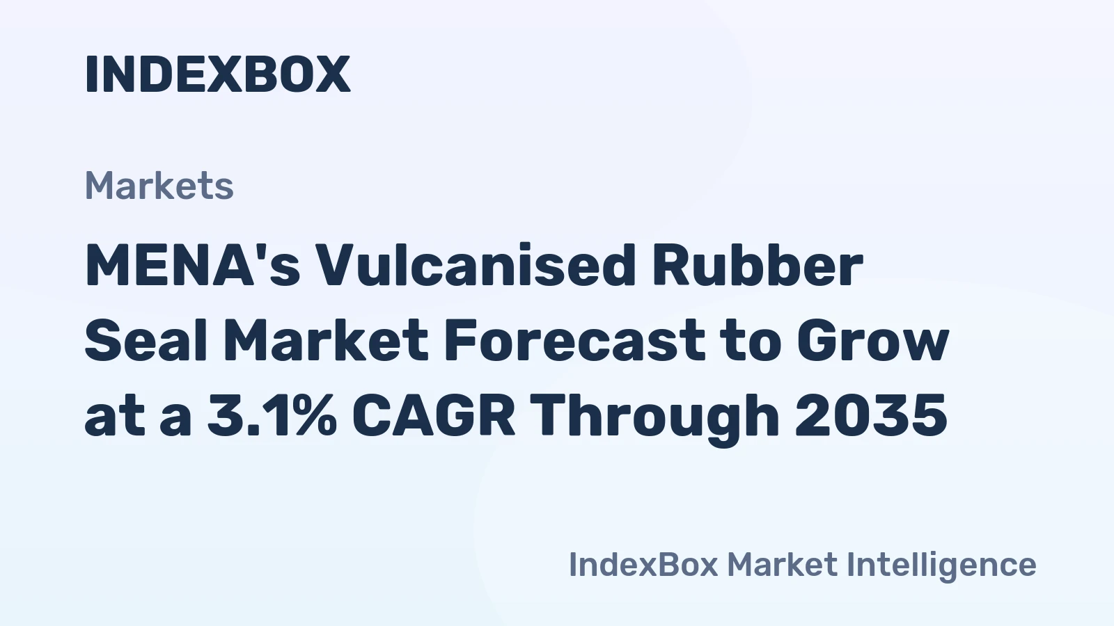 MENA's Vulcanised Rubber Seal Market Forecast to Grow at a 3.1% CAGR Through 2035