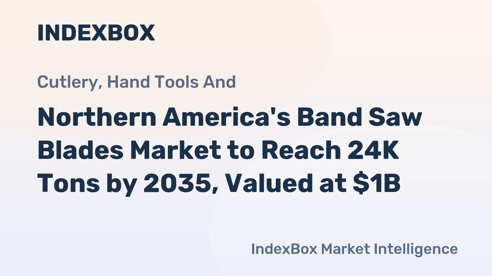 Northern America's Band Saw Blades Market to Reach 24K Tons by 2035, Valued at $1B