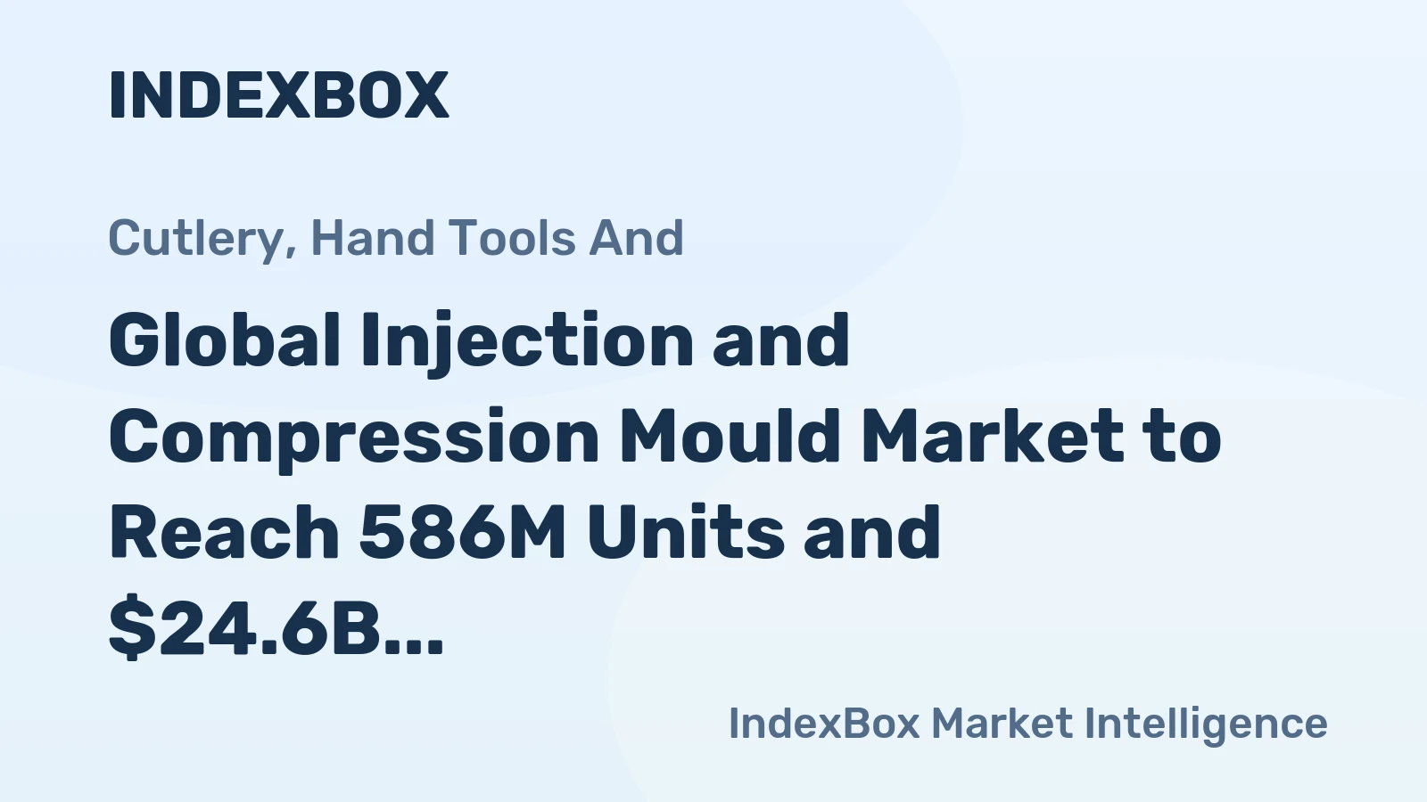 Global Injection and Compression Mould Market to Reach 586M Units and $24.6B by 2035