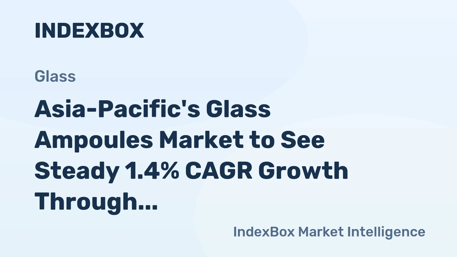 Asia-Pacific's Glass Ampoules Market to See Steady 1.4% CAGR Growth Through 2035
