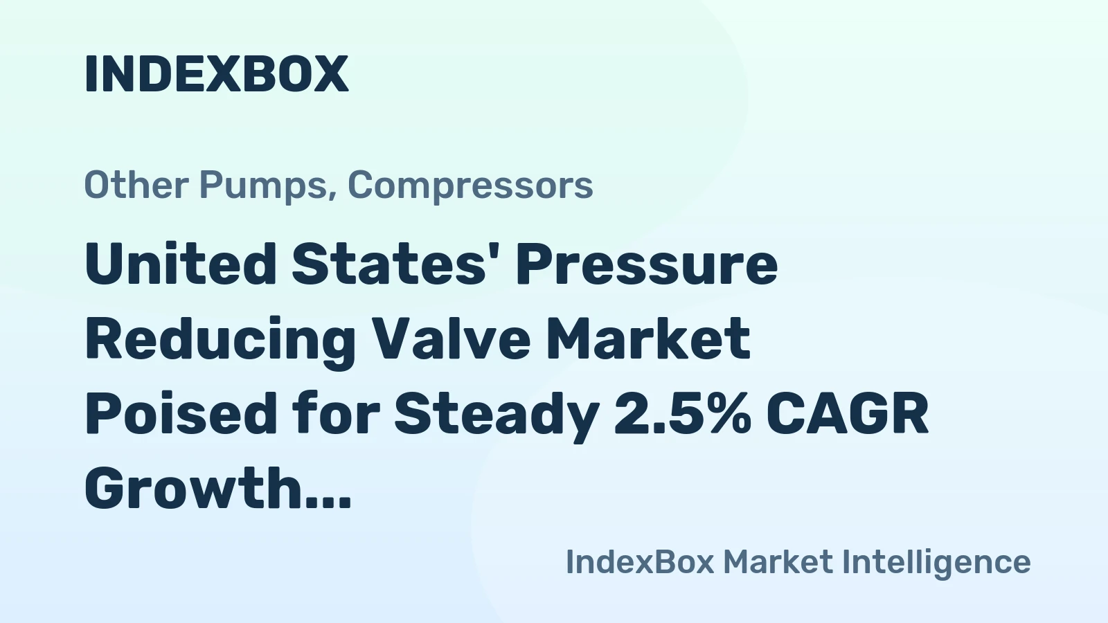 United States' Pressure Reducing Valve Market Poised for Steady 2.5% CAGR Growth Through 2035