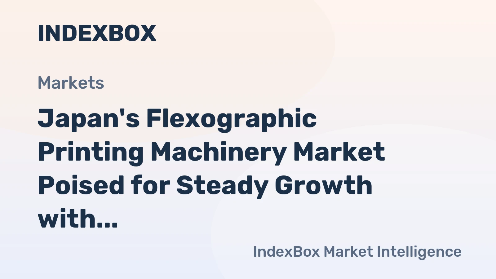 Japan's Flexographic Printing Machinery Market Poised for Steady Growth with 1.2% CAGR Through 2035