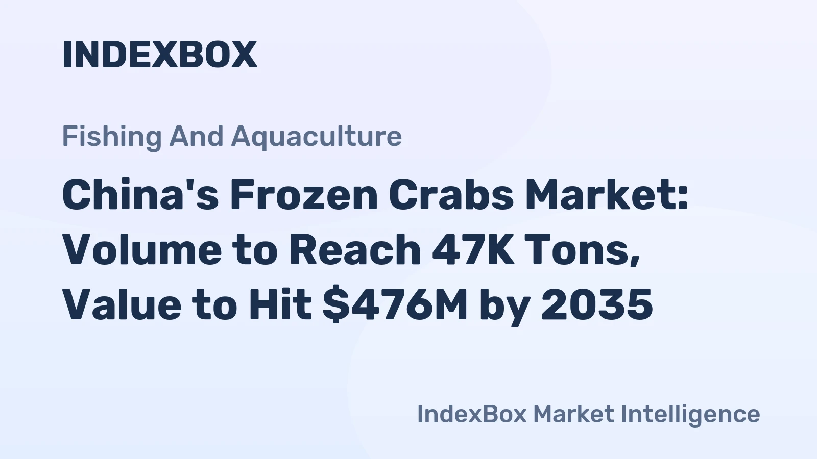 China's Frozen Crabs Market: Volume to Reach 47K Tons, Value to Hit $476M by 2035