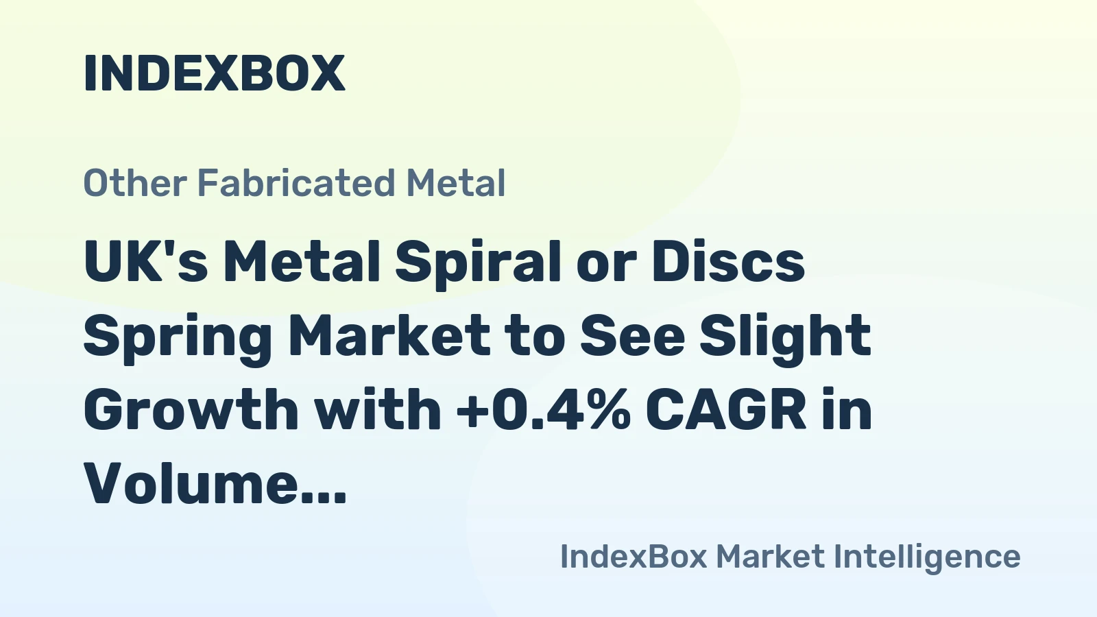 UK's Metal Spiral or Discs Spring Market to See Slight Growth with +0.4% CAGR in Volume and +1.9% CAGR in Value by 2035