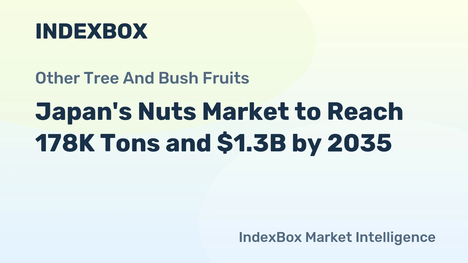 Japan's Nuts Market to Reach 178K Tons and $1.3B by 2035